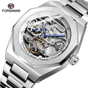 Forsining | Accessories | Mens Skeleton Mechanical Luminous Luxury ...